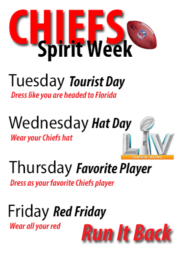 Linn Co R-I - Chiefs Spirit Week February 2-5